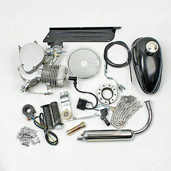 Přídavný motor na kolo 80 ccm Kompletní souprava (kit) pro motokolo ...